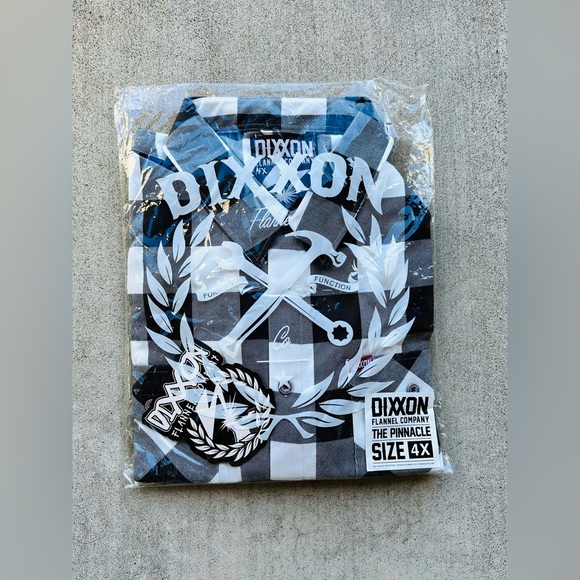 DIXXON | Shirts | Dixxon Flannel Co Mens Pinnacle Shirt 4xl Black Gray ...
